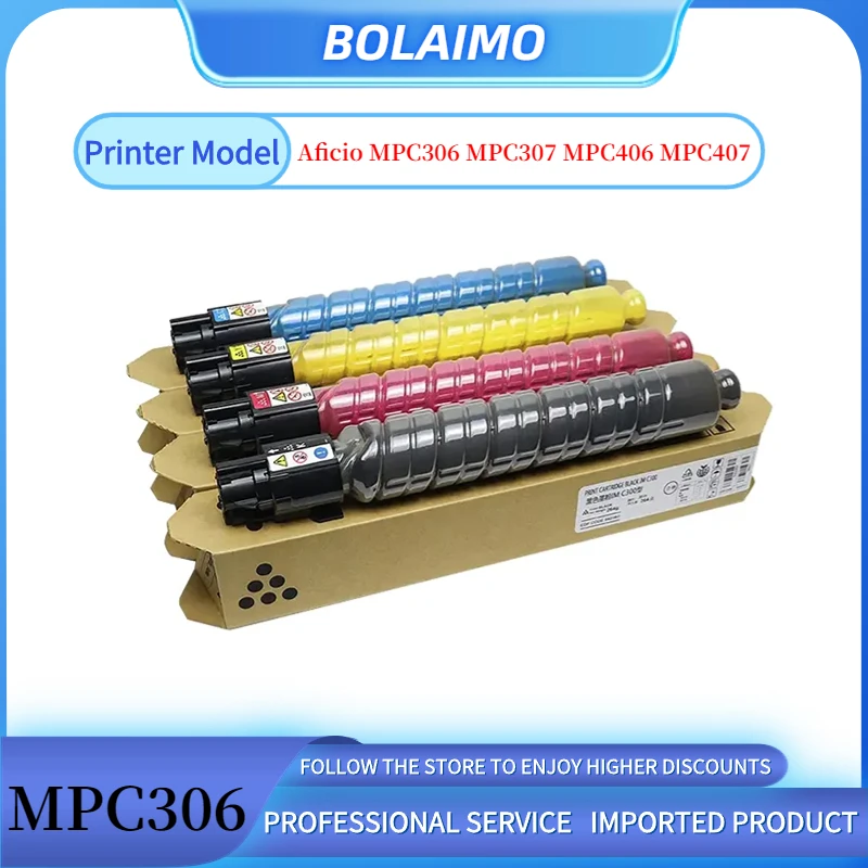 Cartucho-de-t-ner-MPC306-para-copiadora-Ricoh-africio-MP-C306-C307-C406 ...