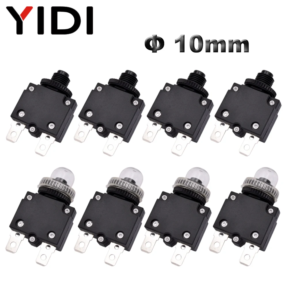 5-10pcs-MR1-Circuit-Breaker-3A-4A-5A-6A-8A-10A-15A-20A-Current-Overload ...
