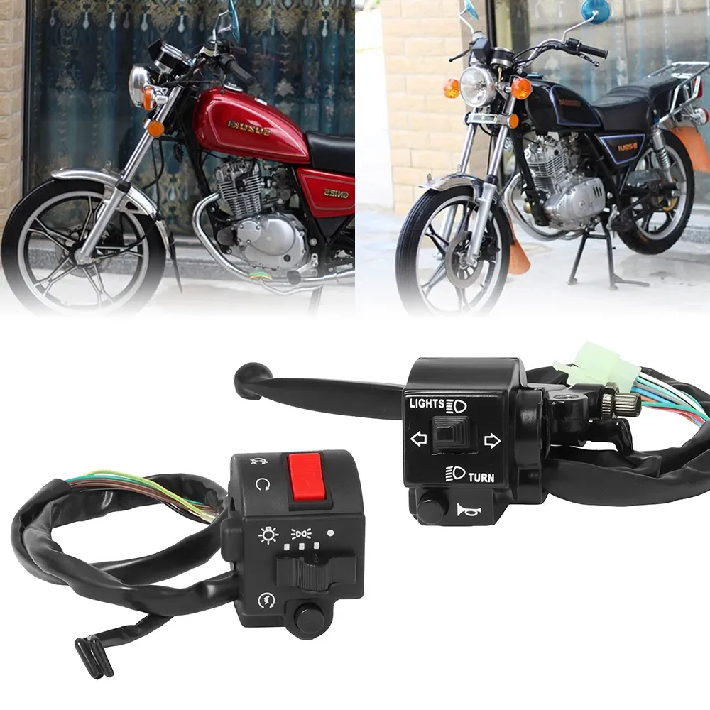 2PCS-7-8-Motorcycle-Handlebar-Switch-Assembly-Control-Set-for-Suzuki ...