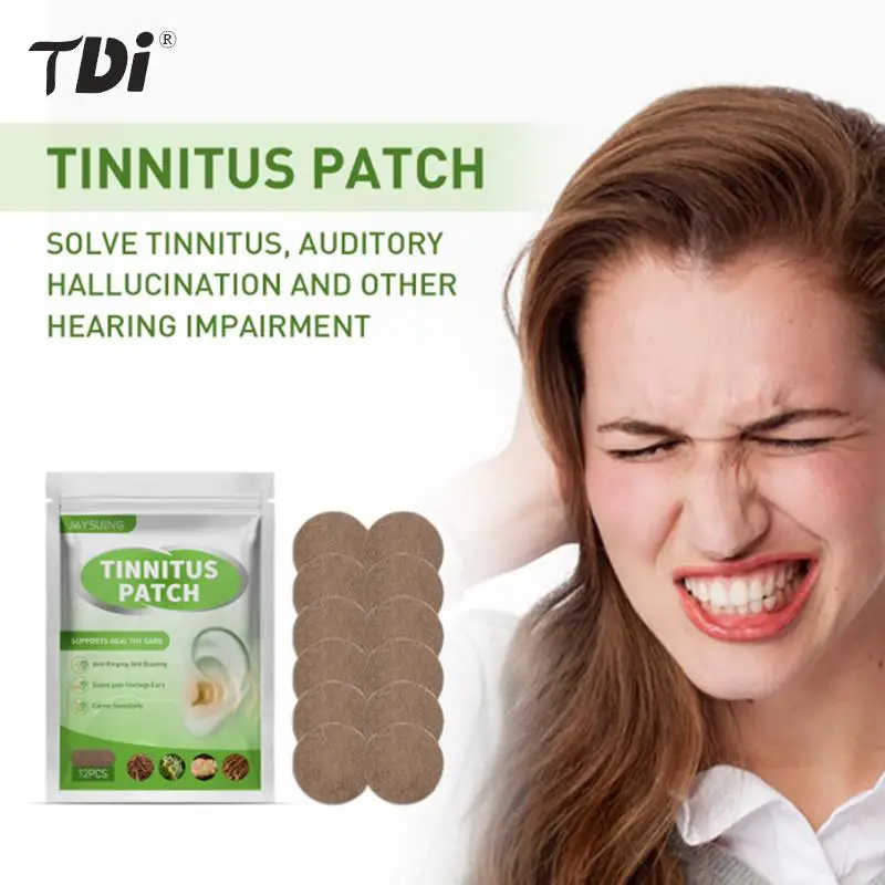 12/10pcs/box Ear Health Care Herbal Tinnitus Patch Prevent Hearing Loss ...