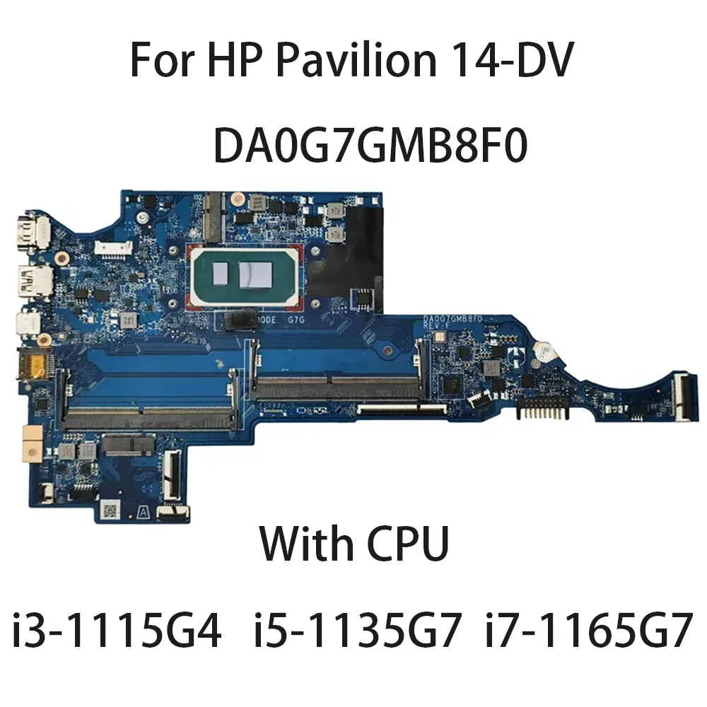 Laptop Motherboard For HP Pavilion 14-DV With CPU i3-1115G4 M16645-601 ...