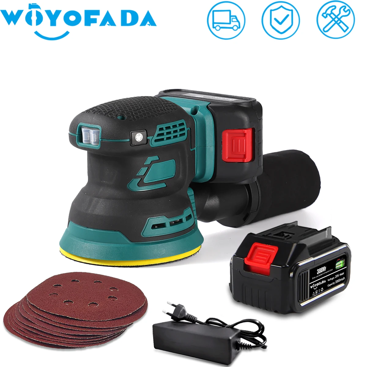 Electric-Random-Orbital-Sander-Polisher-Tool-Polishing-Machine-Grinder ...
