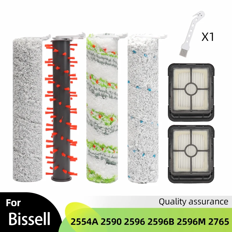 Main Brush HEPA Filter For Bissell Crosswave Cordless Max 2554 2554A ...