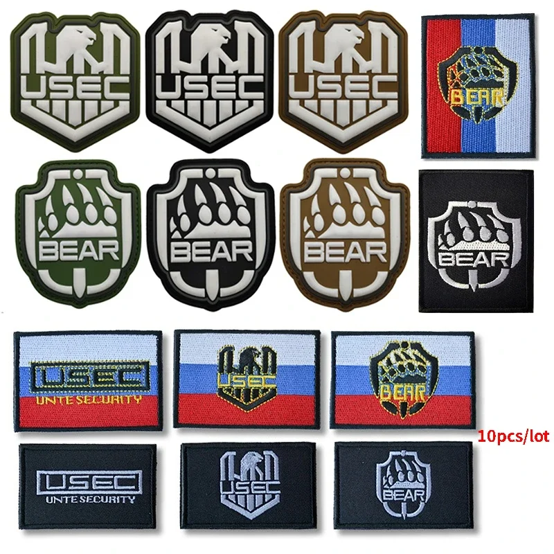 10pcs-lot-Russia-Escape-From-Tarkov-USEC-BEAR-Embroidered-Patch-Russian ...