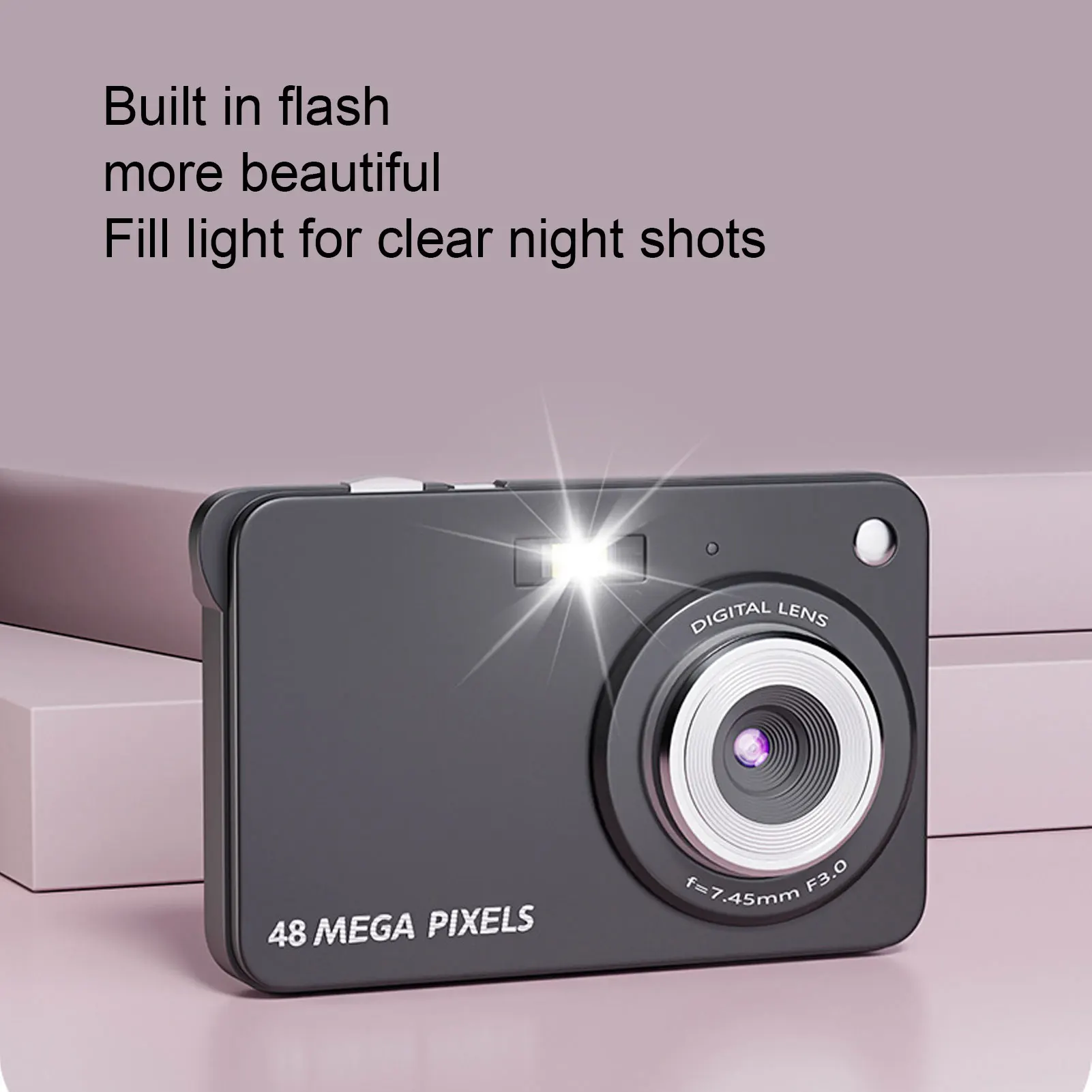 48MP Digital Camera Auto Face Beauty Digital Camera Autofocus Multi ...