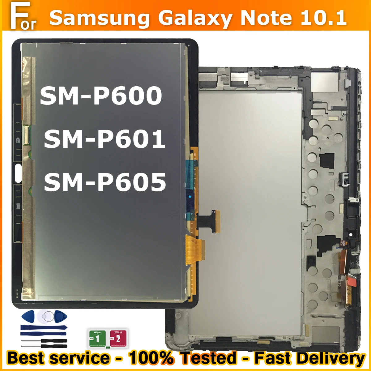 오리지널 삼성 갤럭시 노트 10.1 SM P600 SM P601 SM P605 LCD 디스플레이 터치 스크린 디지타이저 교체 ...
