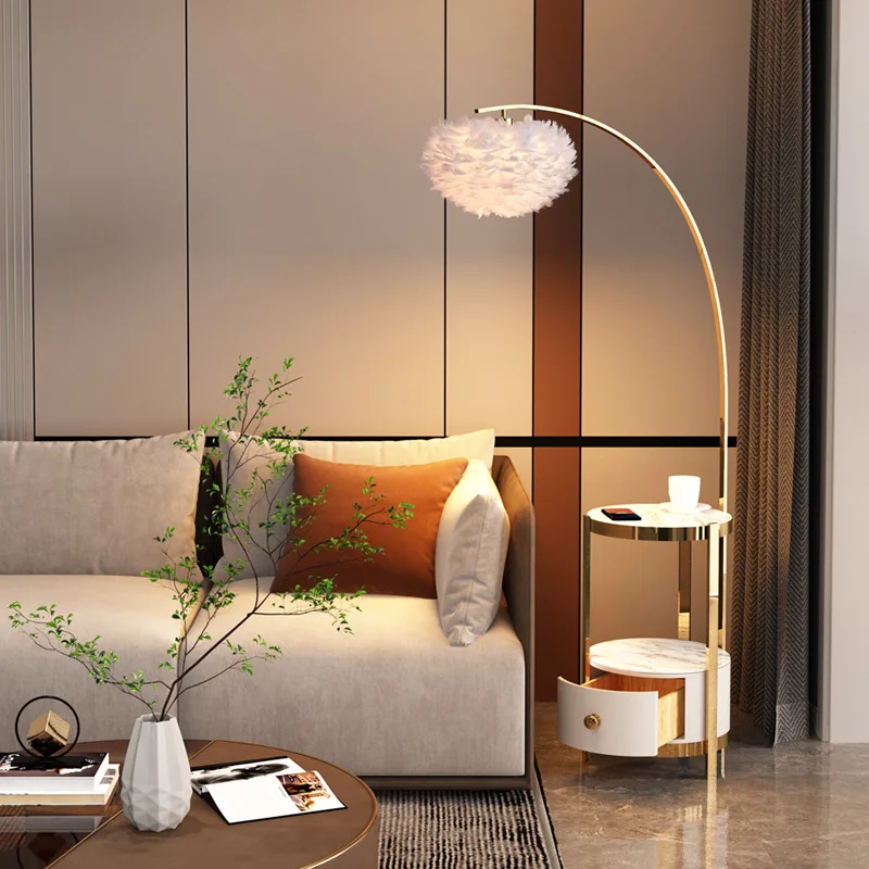 Feather-Floor-Lamp-Scandinavian-Living-Room-Sofa-Side-Standing-Lamps ...