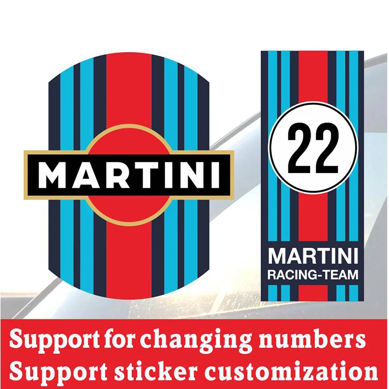 MARTINI-Racing-Car-Sticker-Mug-guitarra-Skateboard-Laptop-Camper ...