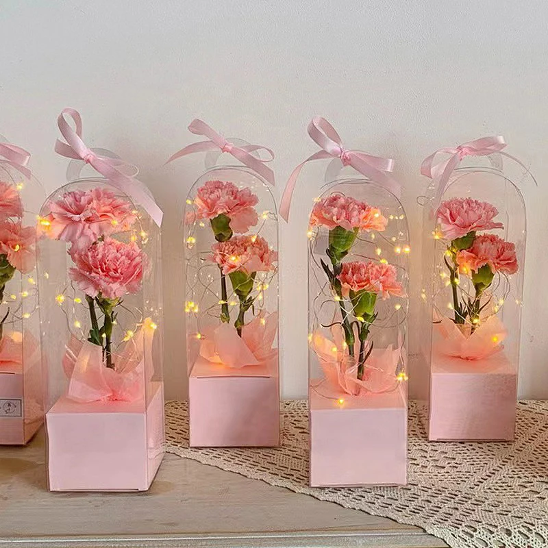 5pcs-Portable-Pvc-Transparent-Single-Flower-Box-Eternal-Bouquet-Flower ...