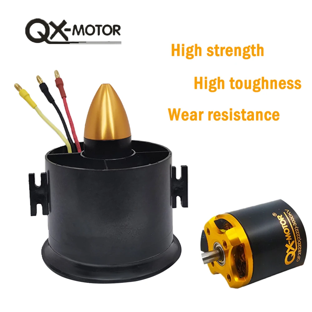 70mm EDF Set 2822 3000KV 4S Brushless Motor with 6 Blades Ducted Fan ...