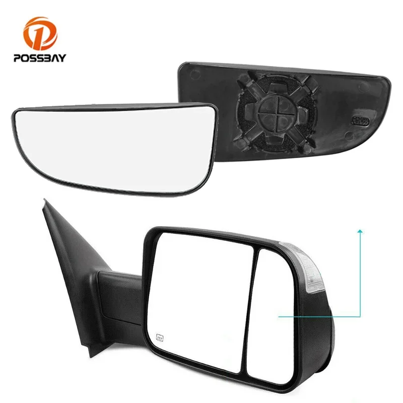 2Pcs-Car-Rearview-Mirror-Lower-Tow-Mirror-Glass-Clear-Door-Wing-Mirror ...