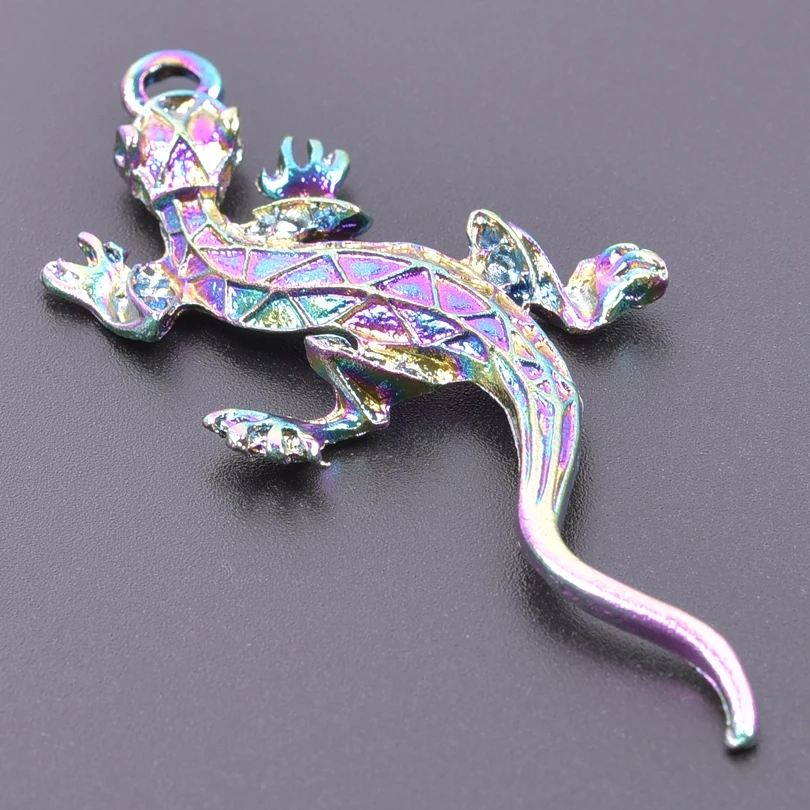 1Pcs-Rainbow-Color-Personality-Lizard-Gecko-Pet-Beast-Animal-Pendant ...