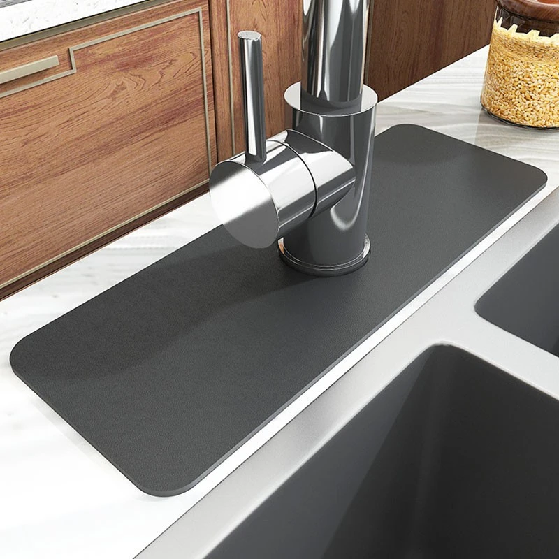 Kitchen Faucet Absorbent Mat Sink Splash Guard Microfiber Faucet Splash Kitchen Faucet Absorbent Mat Sink Splash Guard Microfiber Faucet Splash