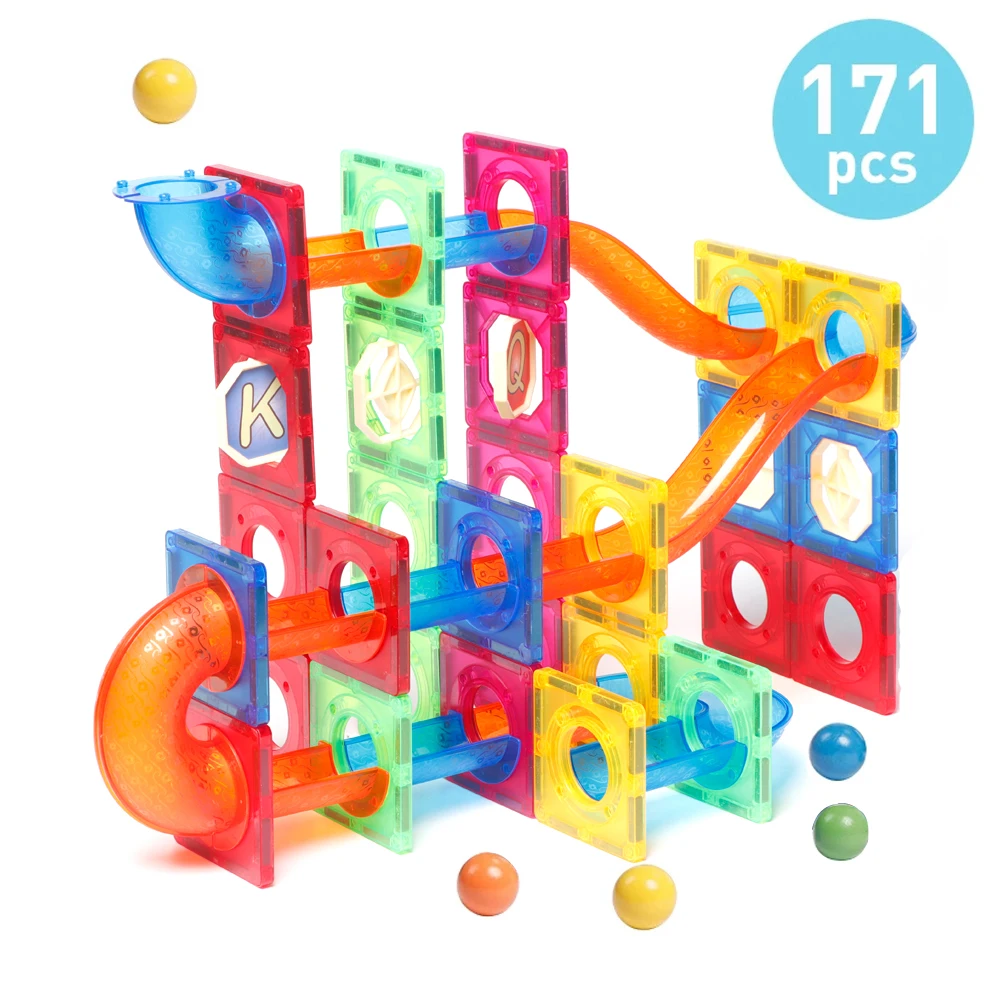 171PCS-Magnetic-Blocks-Magnetic-Tiles-Color-Window-Magnet-Building ...