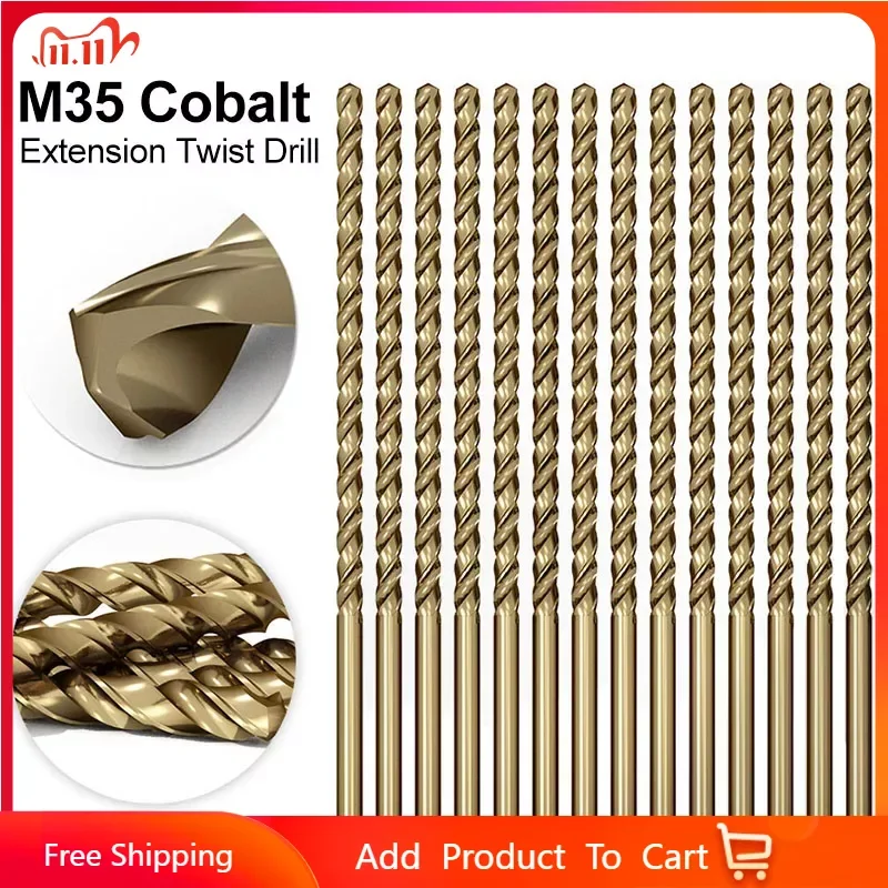 300mm-Extra-Long-M35-Cobalt-Twist-Drill-Bit-2-5mm-10mm-for-Metal-Wood ...