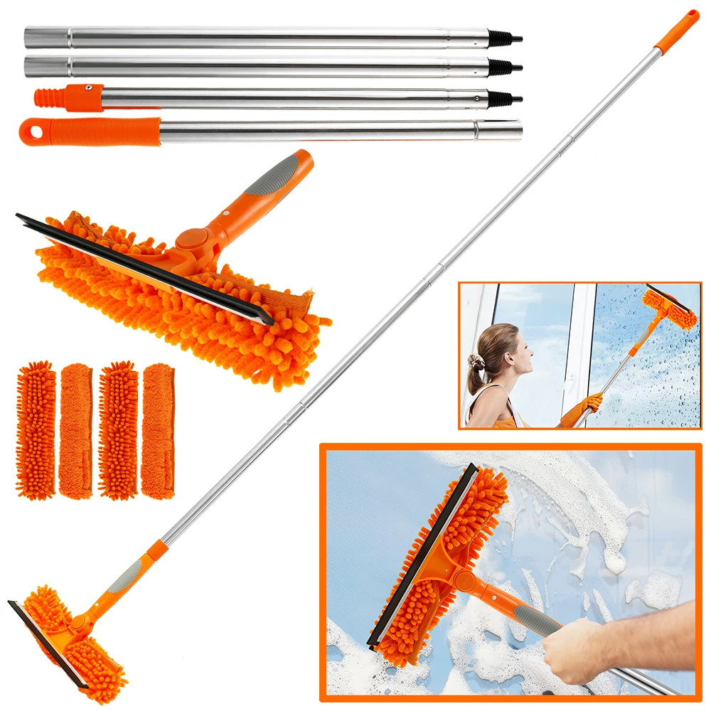 Spliced-Window-Cleaning-Squeegee-Long-Handle-Glass-Cleaner-Tool-with ...