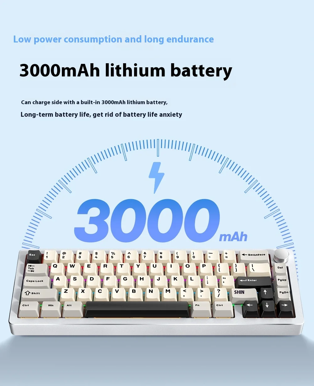 DARK ALIEN R65 Three Mode Hot-Swap Mechanical Keyboard | Unendingtech