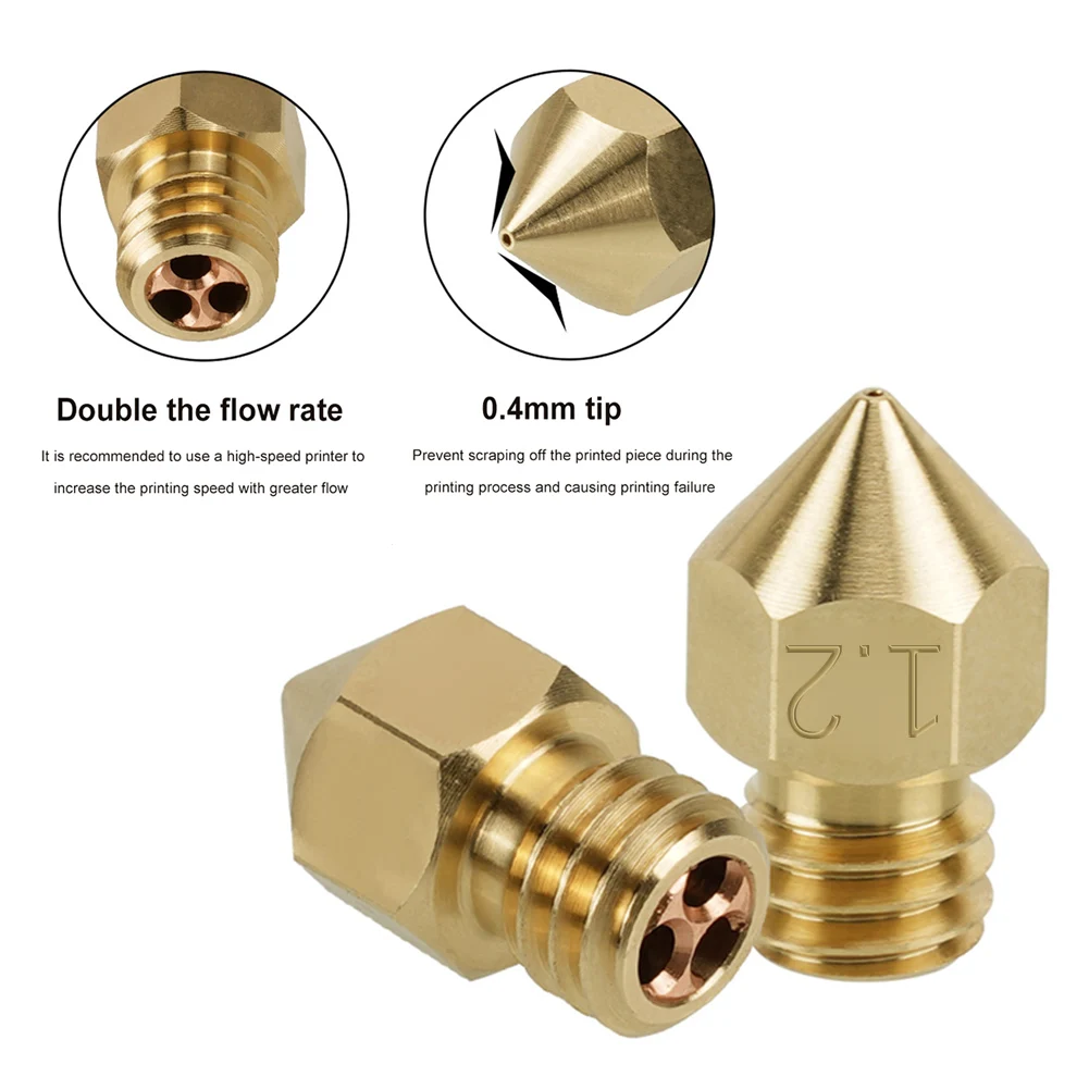 3D Printer Nozzles High Temperature Resistant Three eyes Print Head ...