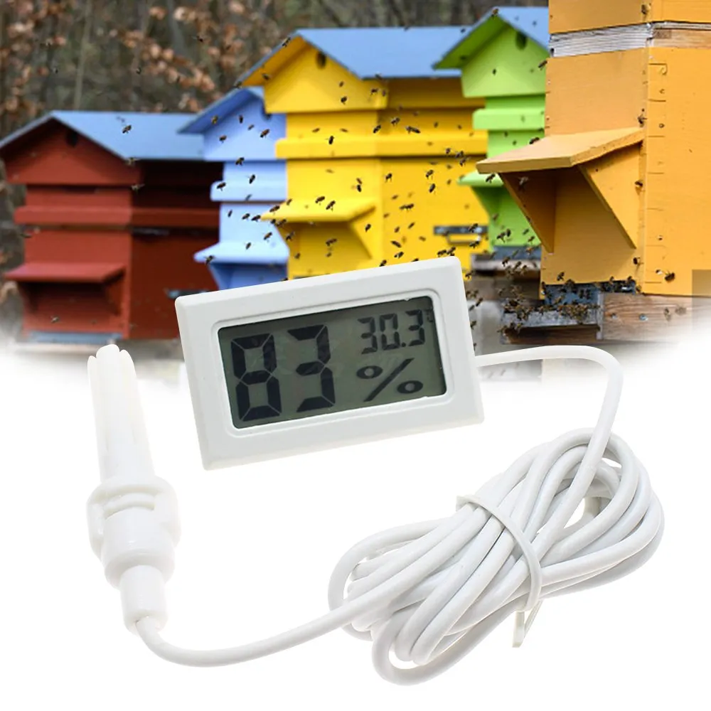 Digital Beehive Hygrothermograph with Sensor Hygrometer Thermometer ...