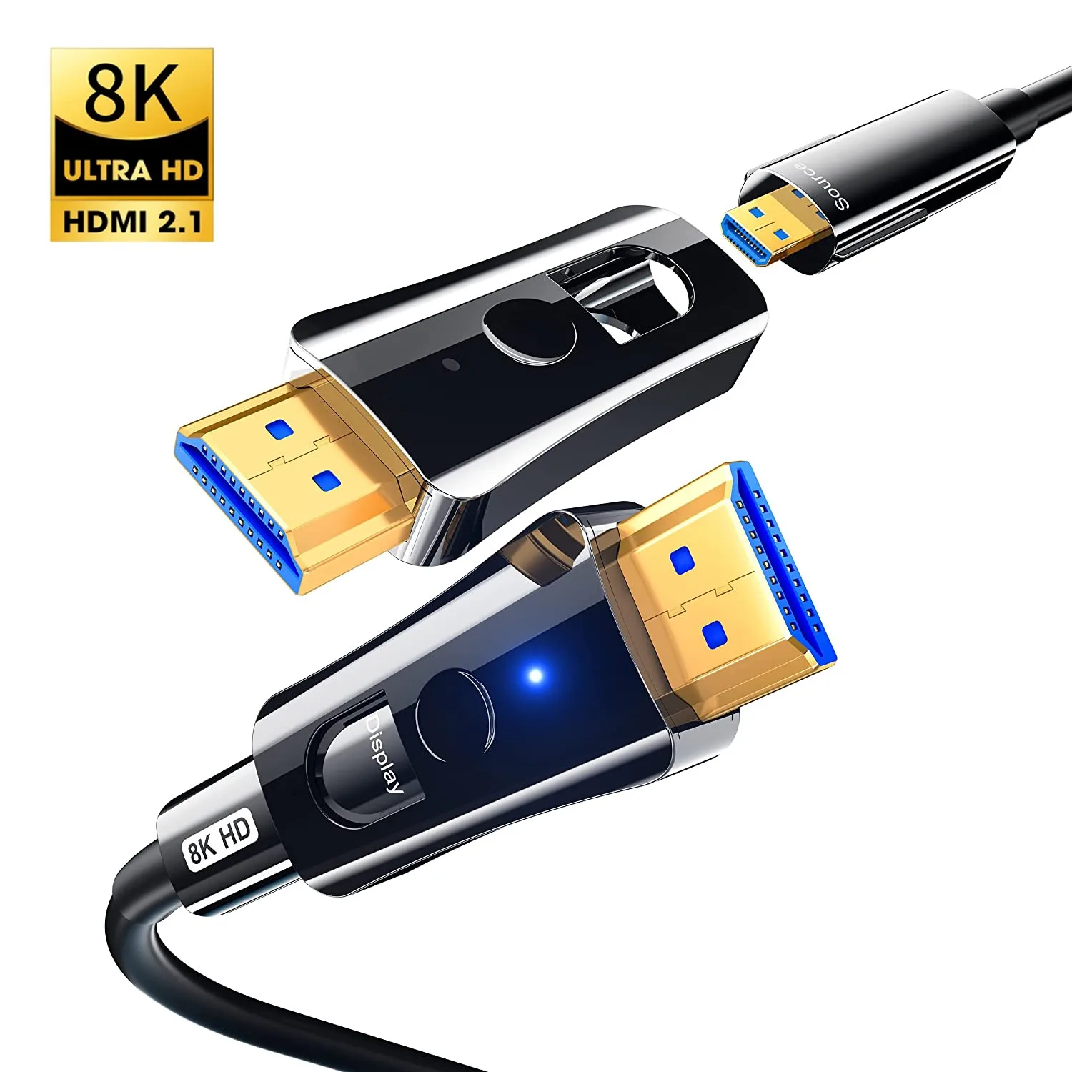 HDMI-compatible-fiber-optic-cable-100M-8K-60Hz-4K-120Hz-Micro-HDMI ...