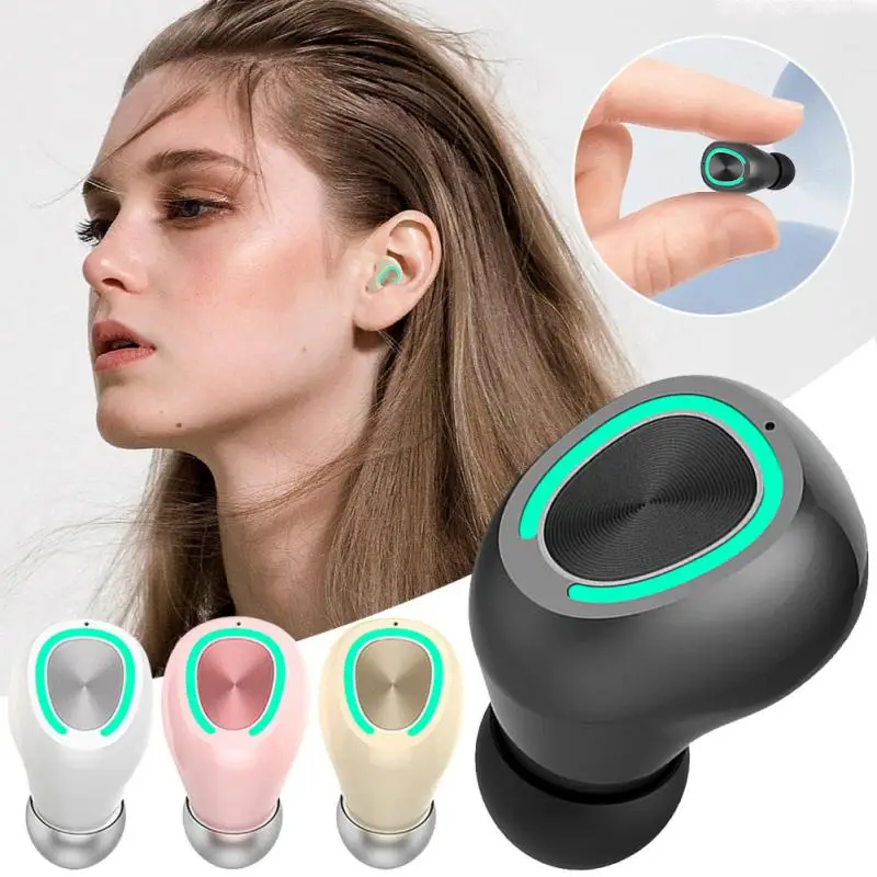 Auriculares inalámbricos TWS con Bluetooth, audífonos intrauditivos invisibles con micrófono ...