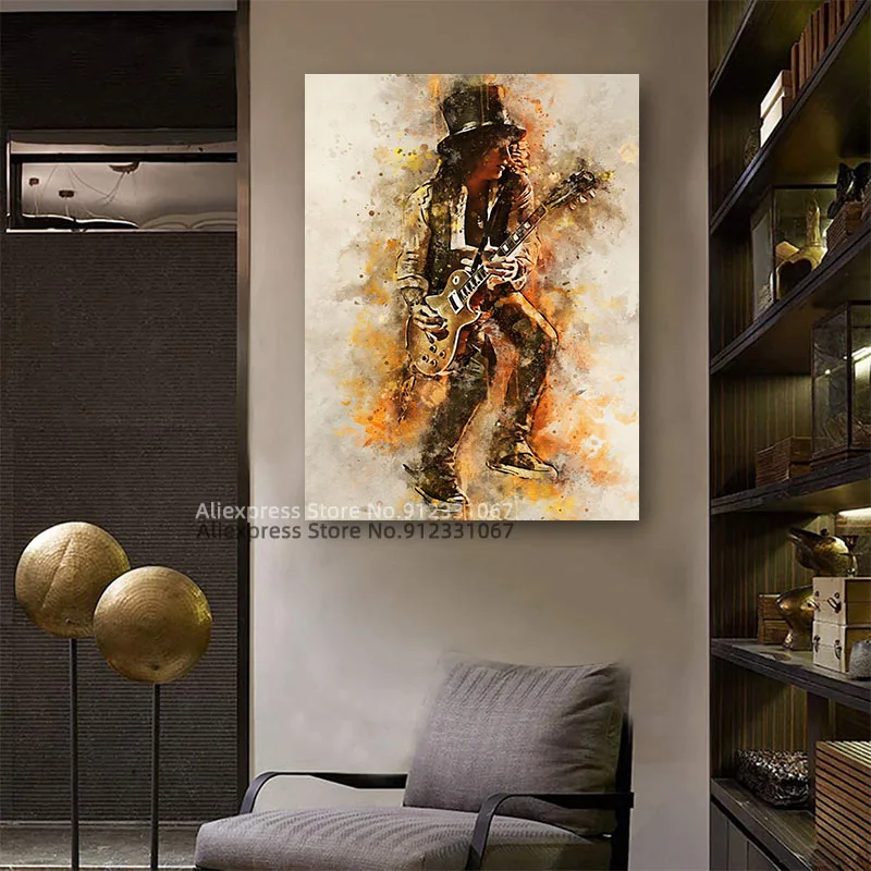 Slash-Art-Poster-Art-Posters-and-Prints-Wall-Canvas-Art-Decorative ...