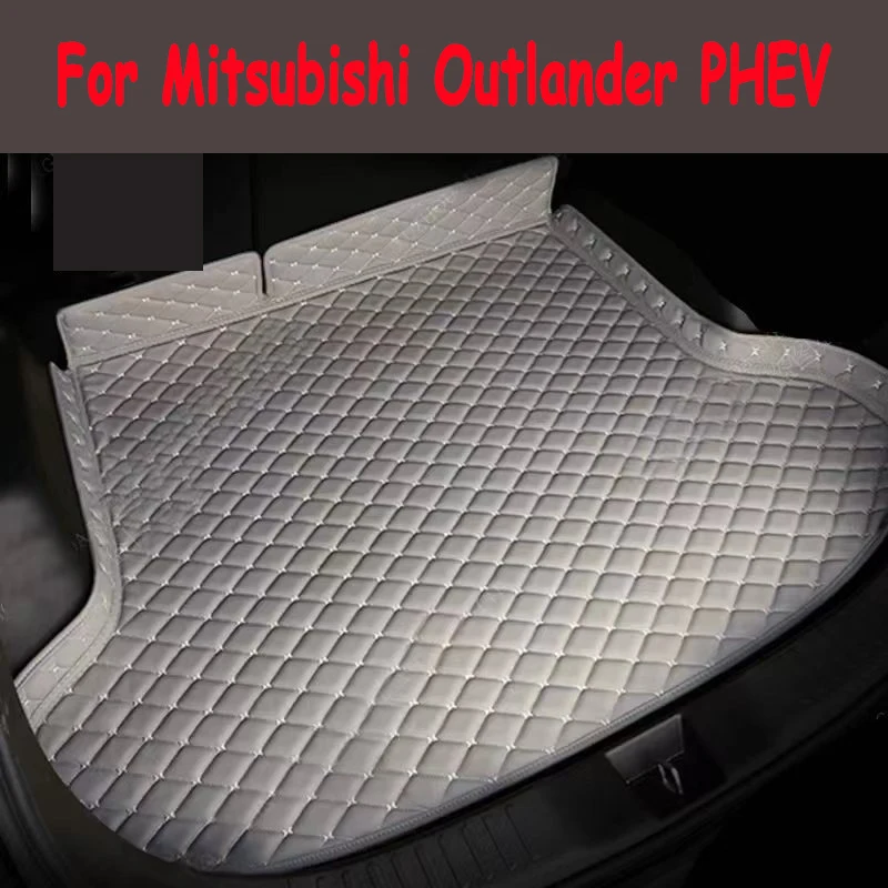 Car Rear Trunk Mats For Mitsubishi Outlander PHEV GN 2022 2023 2024 ...