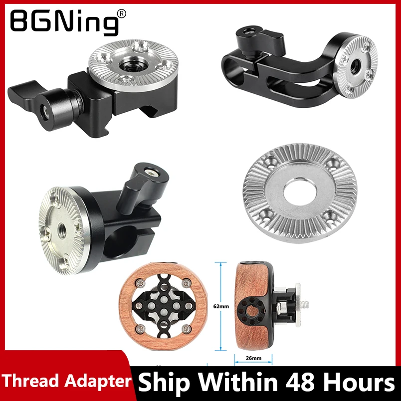 Rosette Arri M6 Female Male Thread Adapter With 15mm Rod Clamp Mount ...
