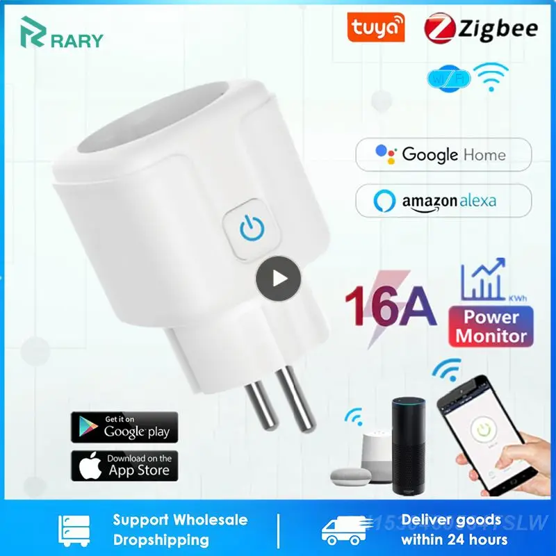ZigBee-Smart-Plug-16A-EU-Smart-Socket-With-Power-Monitoring-Tuya-WiFi ...