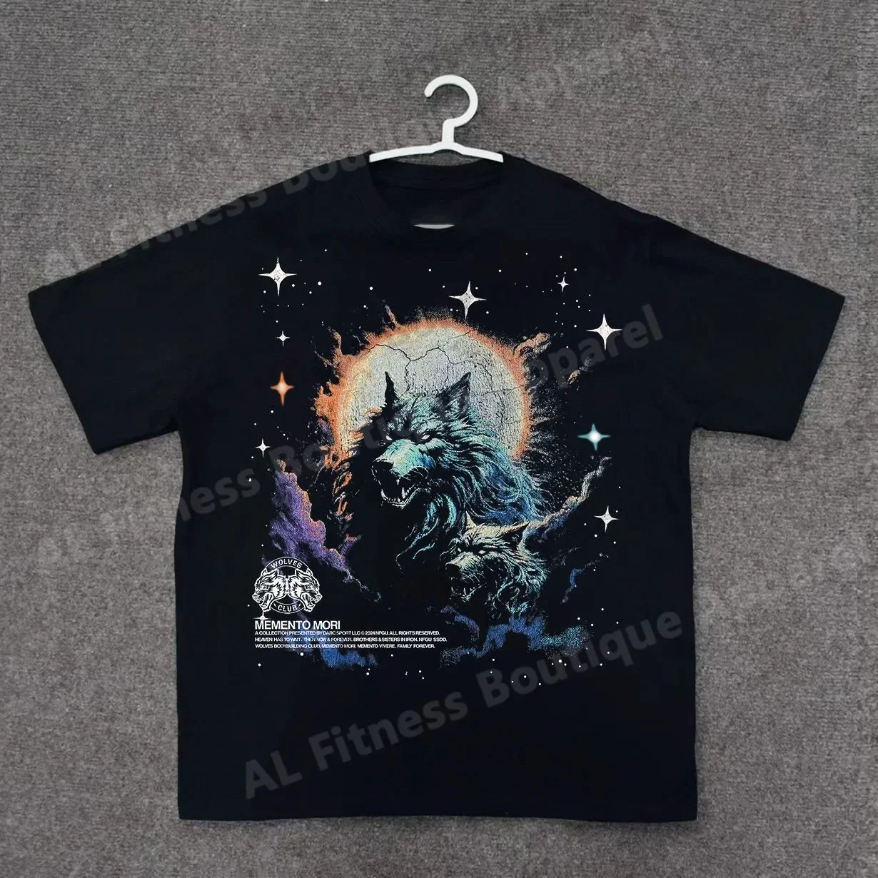 2024-New-Darc-Wolves-Sport-Oversized-T-shirt-Bodybuilding-Gym-Clothing ...