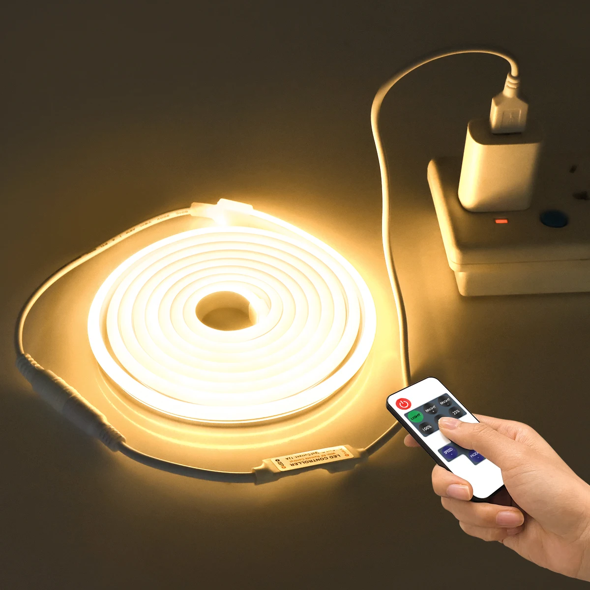 5V-USB-LED-Neon-Strip-Lights-Dimmable-Waterproof-Flexible-Neon-Light ...