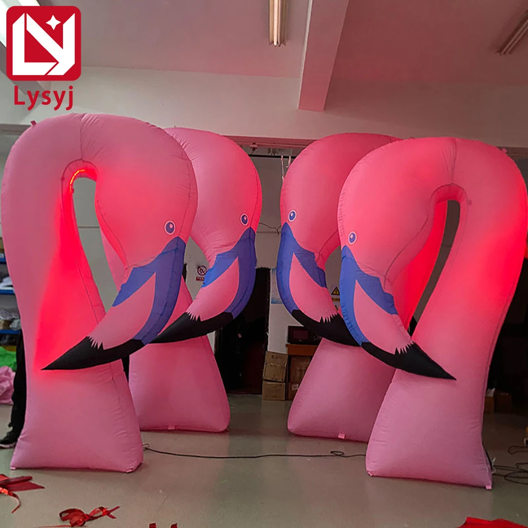 Giant-Inflatable-Flamingo-Head-Air-Blow-Swan-with-Color-Change-LED ...