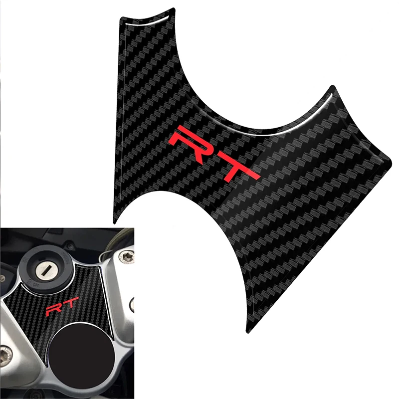 3D motorcycle Carbon-look Upper Triple Yoke Cover Protector Decal ...