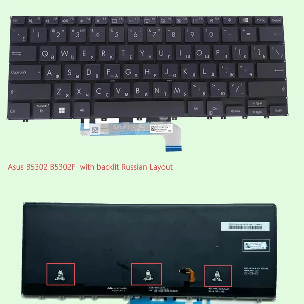 Keyboard-For-Asus-B5302-B5302F-ExpertBook-B5-Flip-B5302FEA-B5302FBA ...