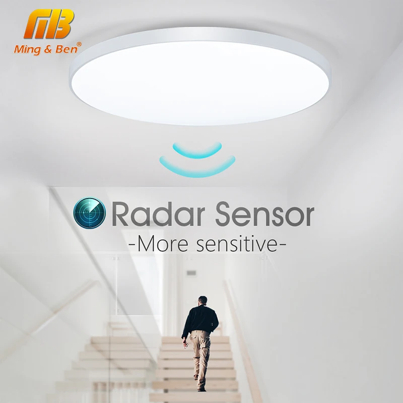 Modern-Radar-Sensor-Ceiling-Lamps-with-Light-sensitive-Motion-Sensor ...
