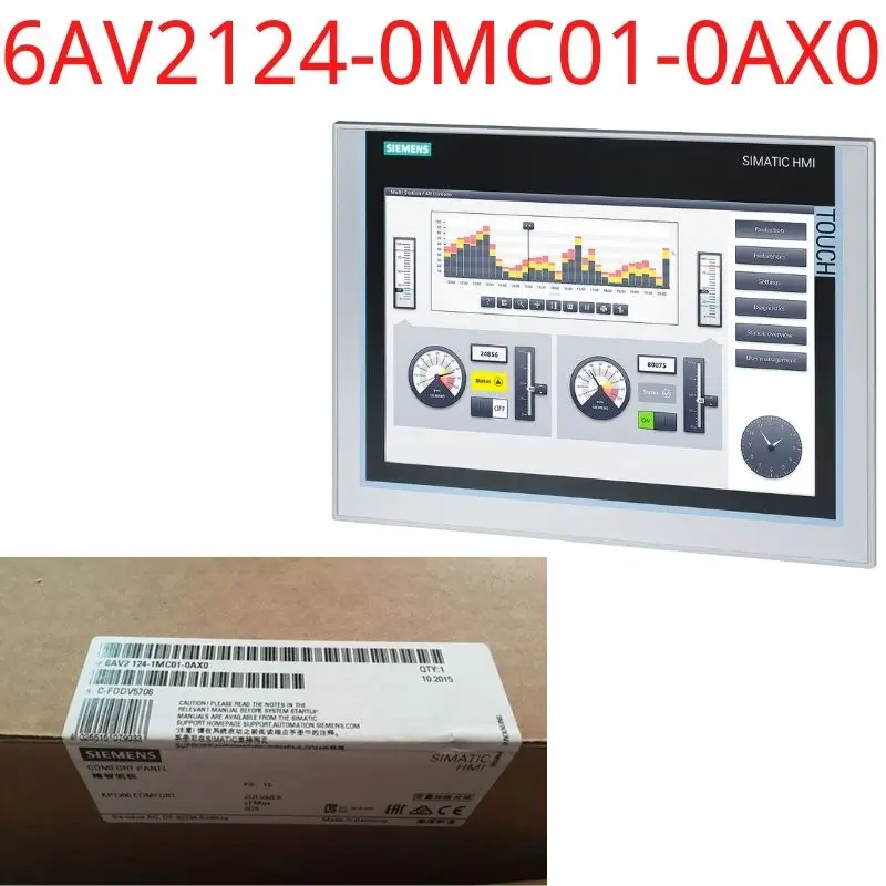 6av2124 0mc01 0ax0 brandnew simatic hmi tp1200 conforto, painel de ...