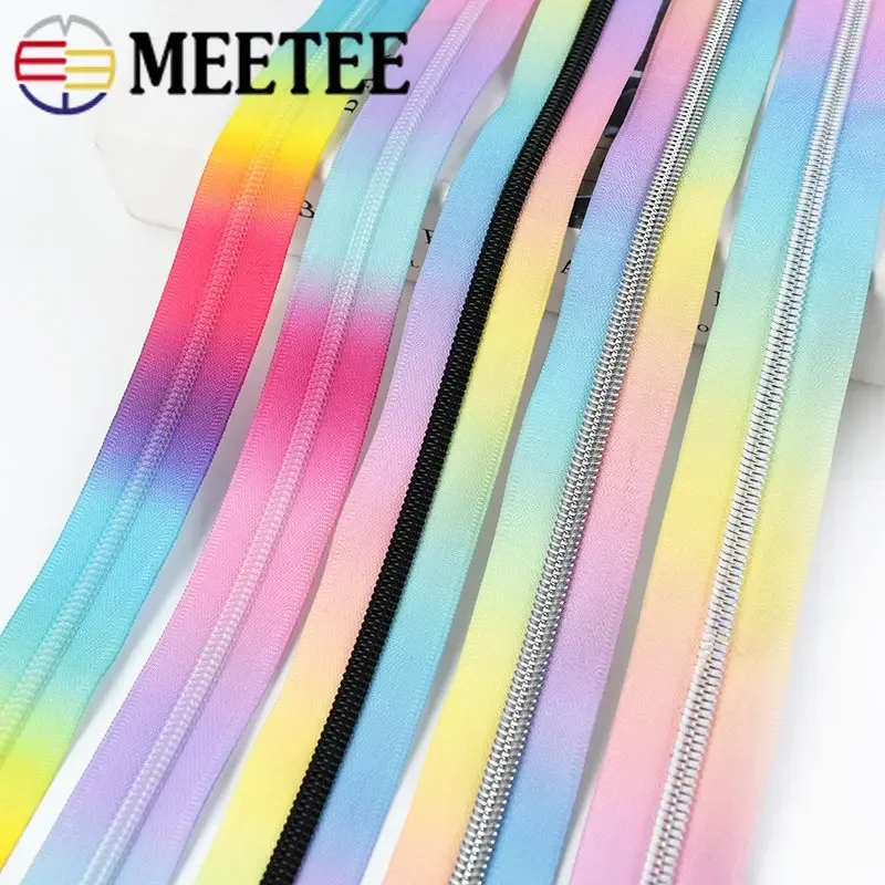 3-5-10Meters-5-Printed-Rainbow-Nylon-Zipper-Tape-Decorative-Continuous ...