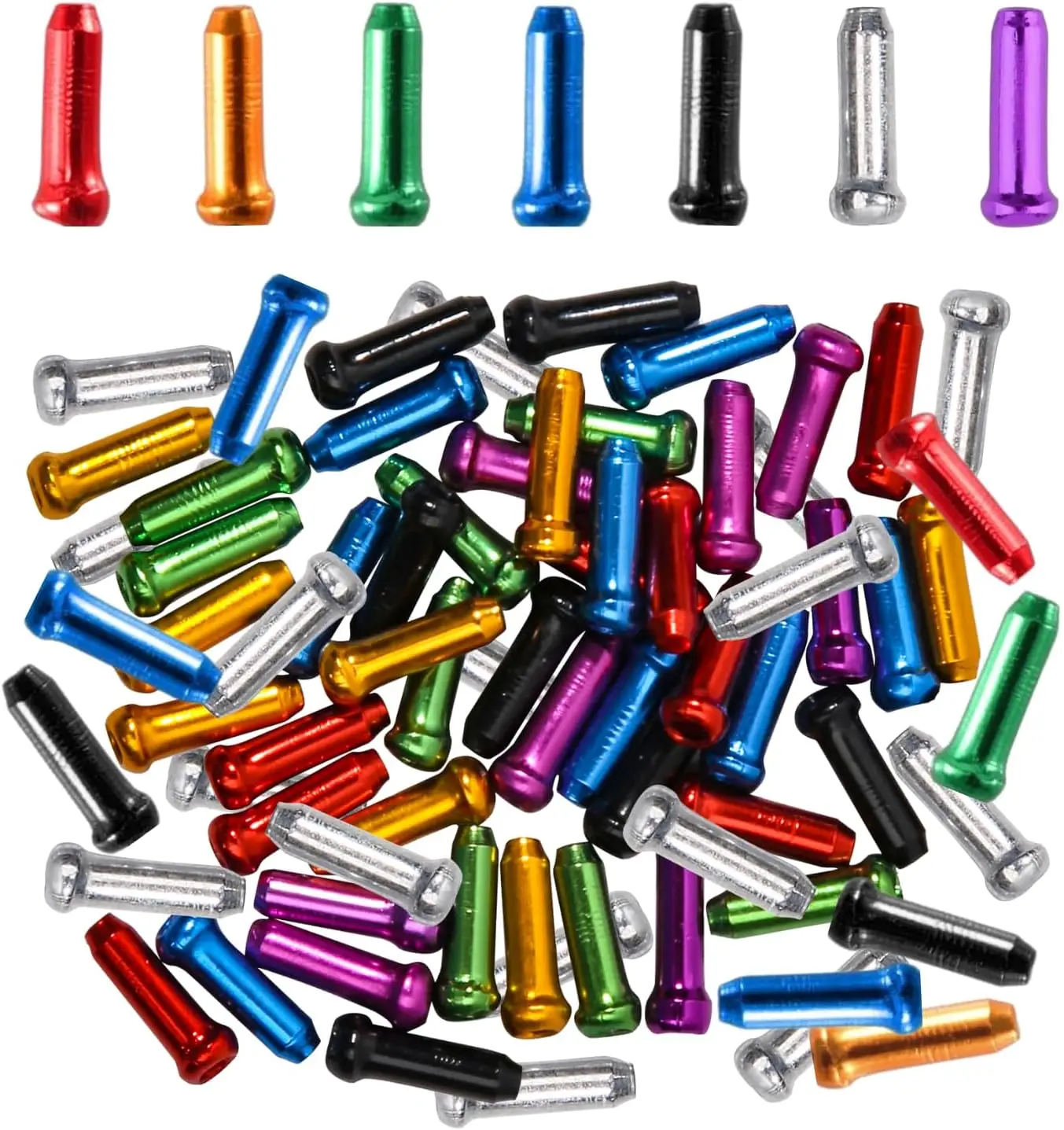 50Pcs-Bike-Inner-Cable-End-Caps-Alloy-Road-Mountain-Bikes-Brake-Tips ...