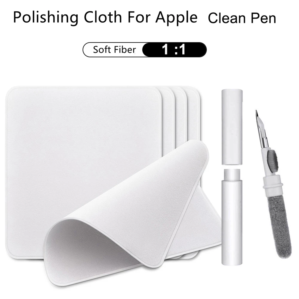 Bluetooth-Earphones-Cleaning-Polishing-Cloth-Pen-For-Apple-iPhone ...