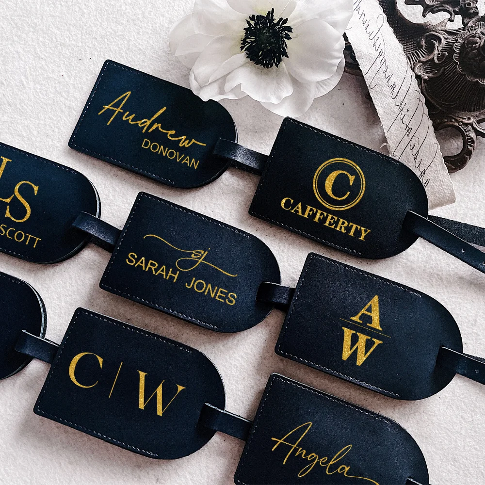 Personalized-Leather-Luggage-Tags-Custom-Name-Suitcase-Domestic-Travel ...
