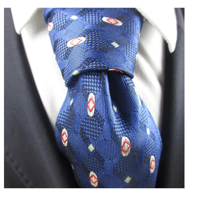 Men silk tie business classical uniformal party suit shirt accessories ...