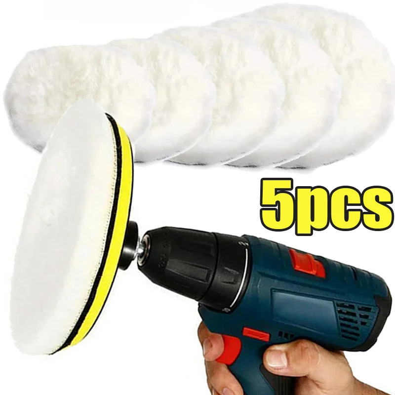 3-7inches Car Wool Polishing Disc Tools Car Body Paint Care Polisher ...