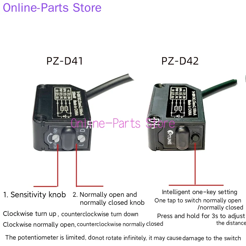 Small-Laser-Diffuse-Reflection-Photoelectric-Switch-PZ-D41-PZ-D42-Small ...