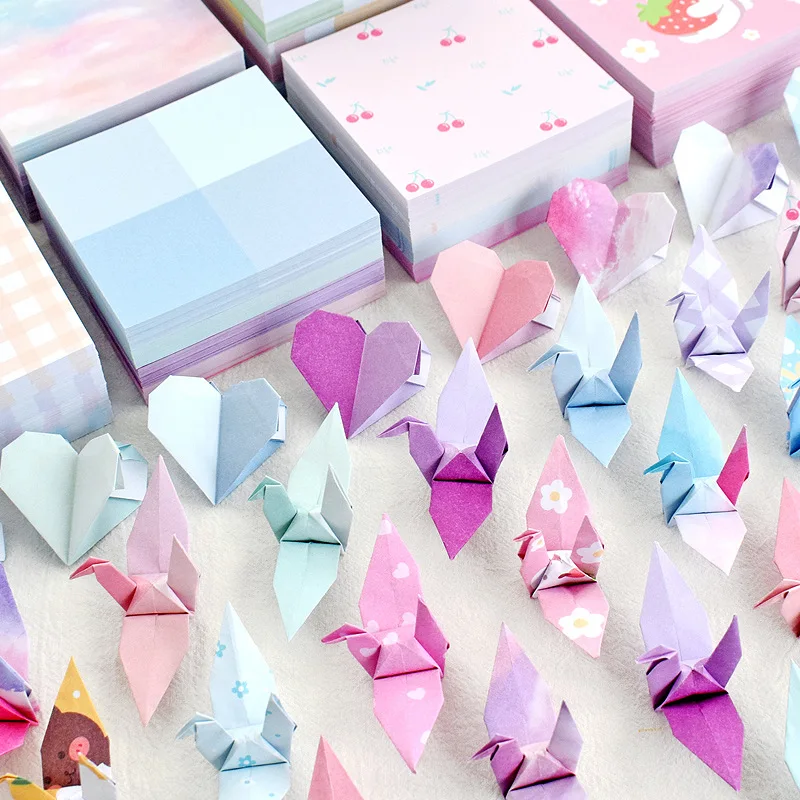 Origami Paper Craft Folding Square Papers | Origami Craft Papers ...