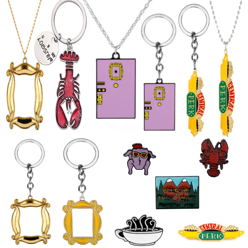 TV-show-Friends-Keychain-Central-Perk-Coffee-Time-Photo-Frame-Key-Chain ...