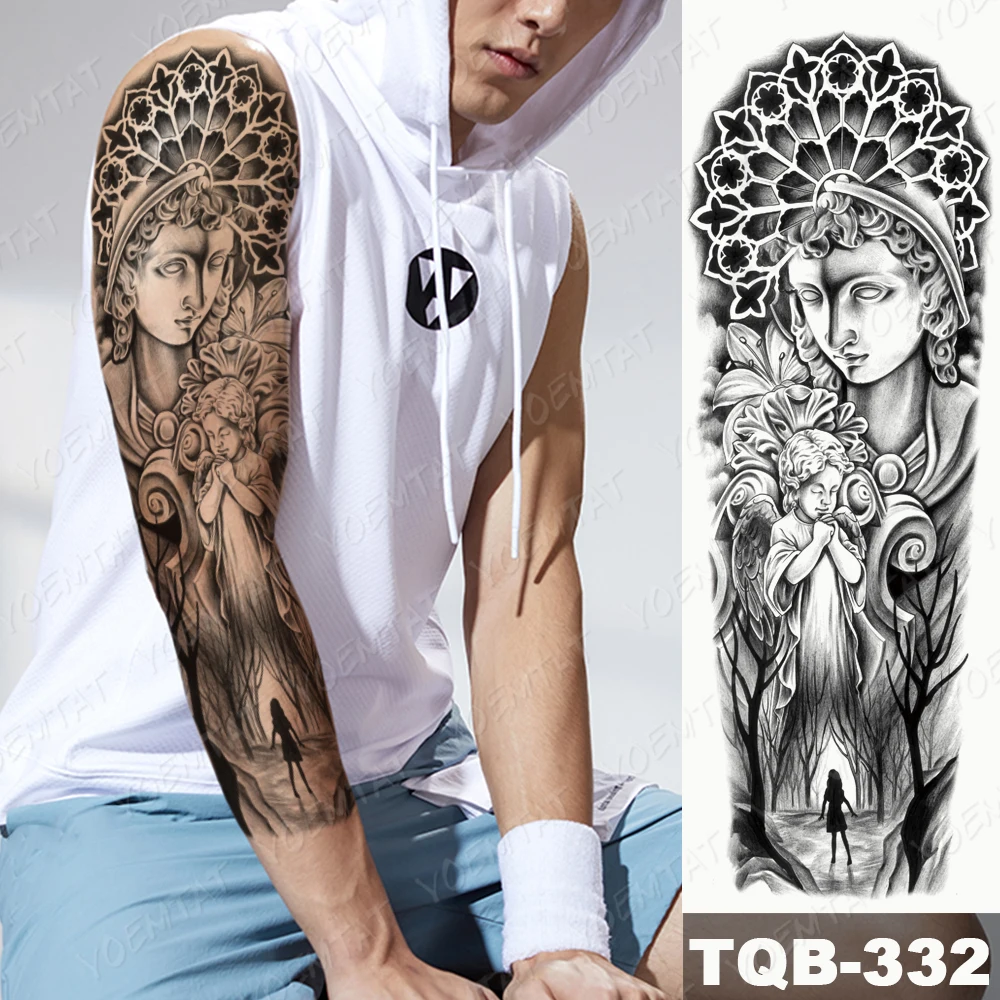 Praying Angel Arm Tattoos
