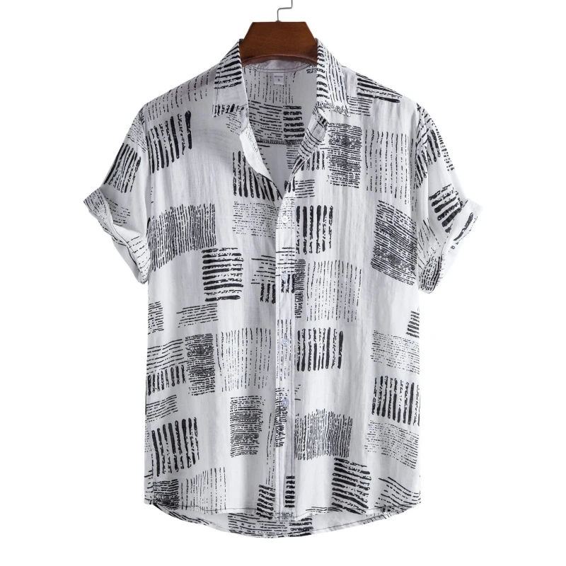 2024 New Shirts Men's Clothing Oversize Shirt Man Tiki Beach Fashion ...