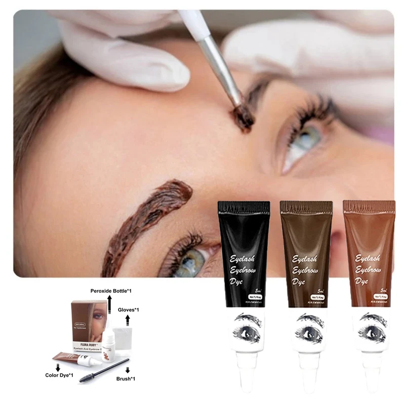 Tinte de cejas profesional, tinte rápido de 15 minutos, Gel de tinte ...