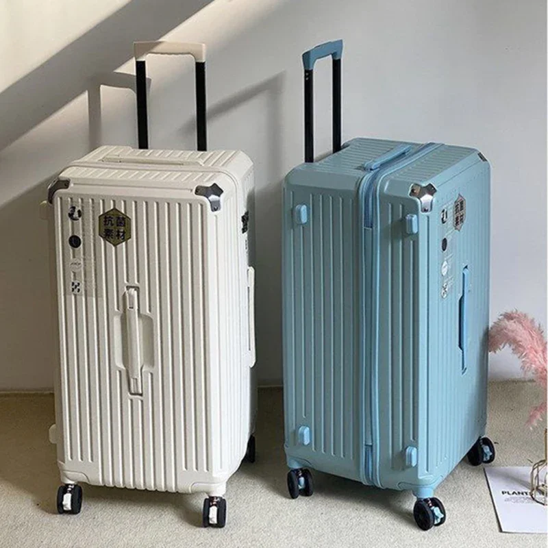 Fashion-Rolling-Luggage-Cabin-Holiday-Suitcase-Set-Couples-Travel-Anti ...