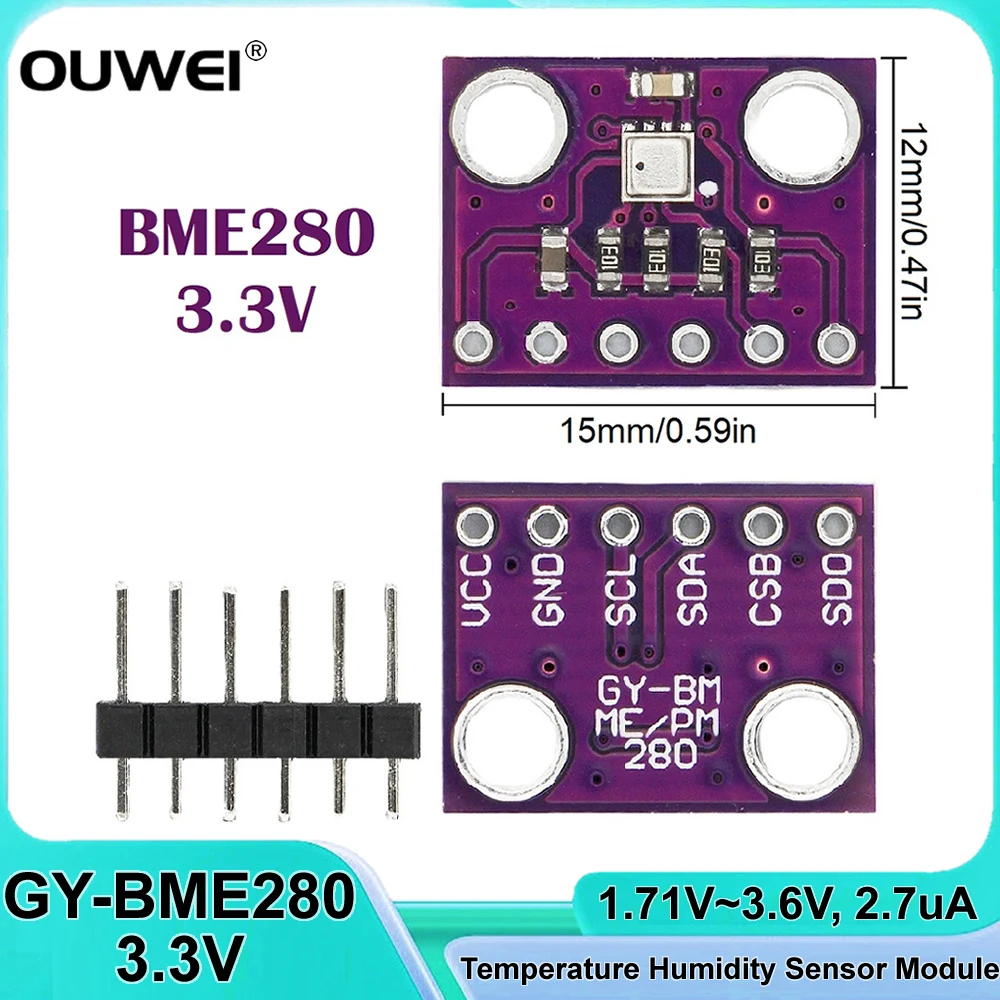 BME280-3-3V-Digital-High-Density-Atmospheric-Temperature-Humidity ...
